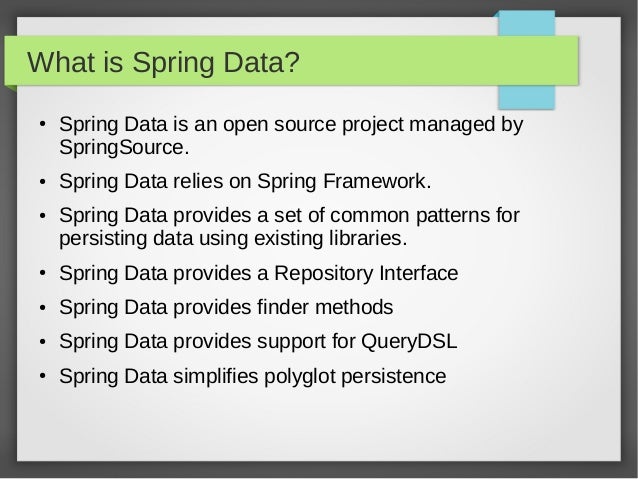 Spring Data in 10 minutes