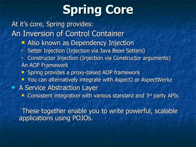 Spring Framework | PPT