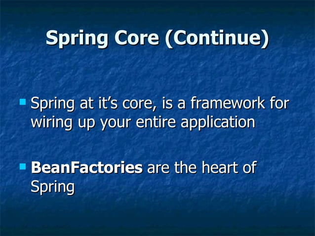 Spring Framework | PPT