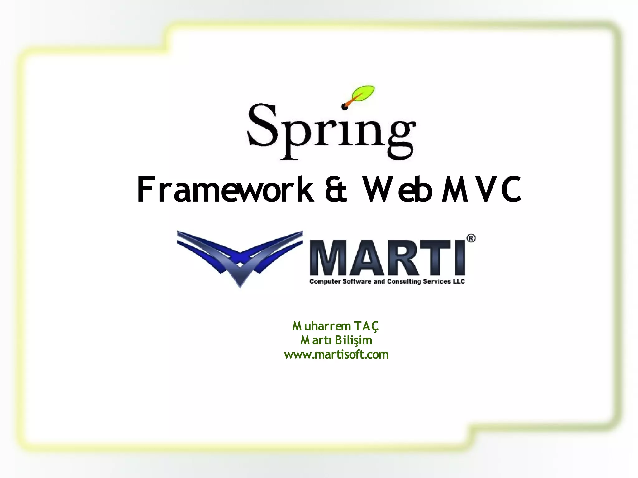 Spring Framework | PPT