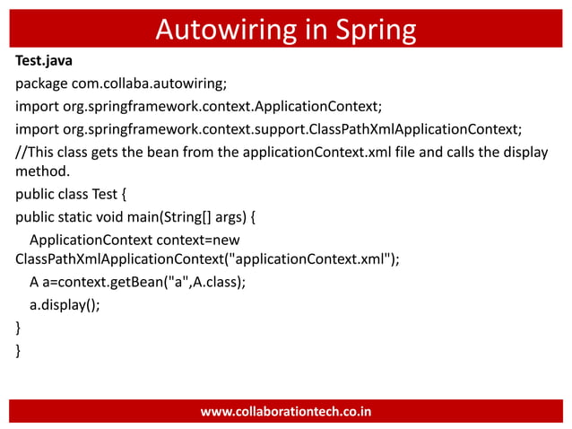 Introduction to Spring Framework | PPTX