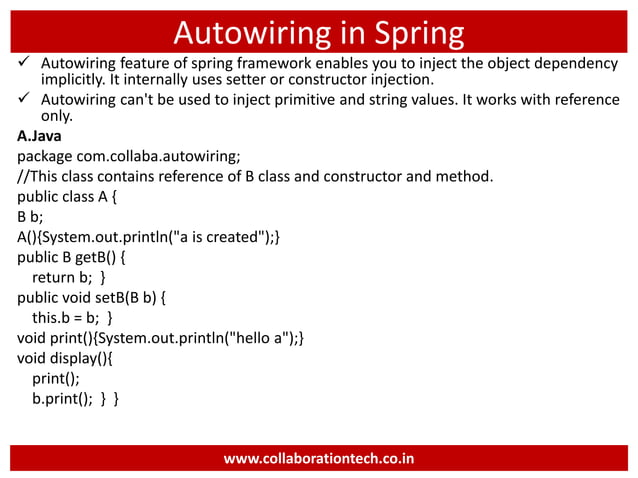 Introduction To Spring Framework Ppt Free Download