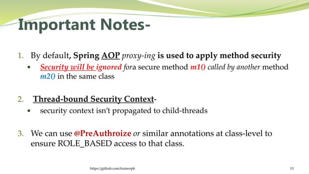 Spring method-level-secuirty | PPT