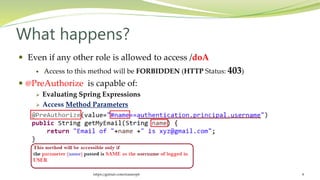 Spring method-level-secuirty | PPTX