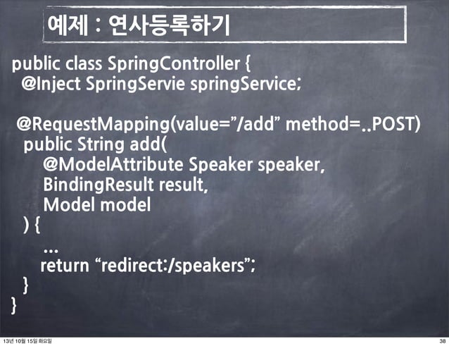 SpringCamp2013 Spring MVC TEST | PPT