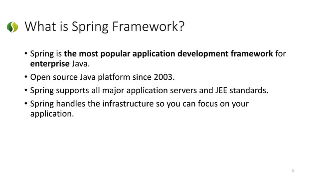 Introduction to Spring Framework | PPT