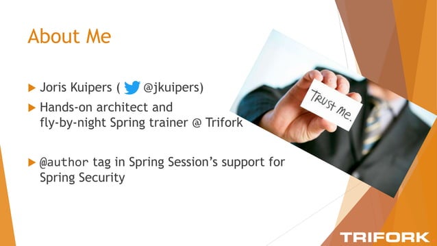Building Layers of Defense with Spring Security | PPT