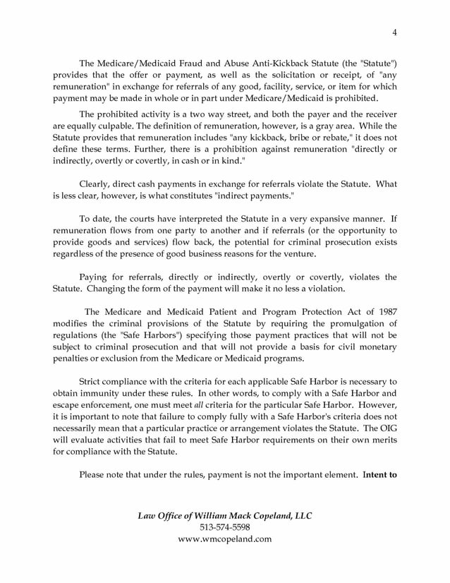 The Anti-Kickback Statute | PDF