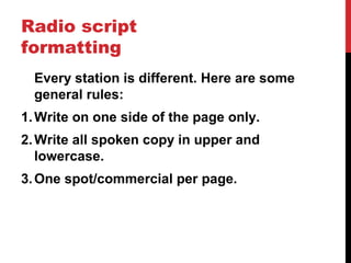 Spring 2015 3700 Radio and TV | PPT