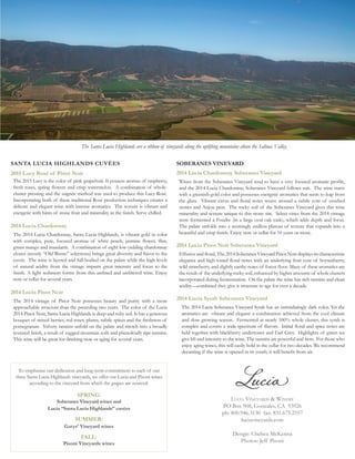 Three Vineyards, One Wine. Lucia, Spring 2016 | PDF | Alcoholic ...