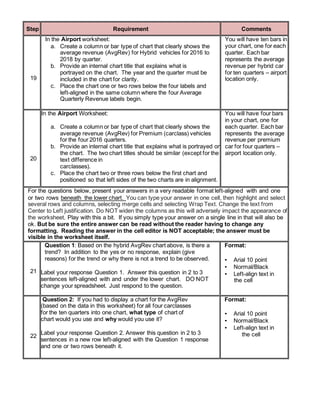 Spring 2020 excel project #1 instructions | PDF