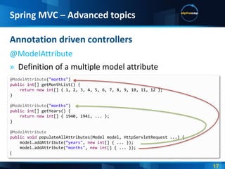 Spring 3.x - Spring MVC - Advanced topics | PPT