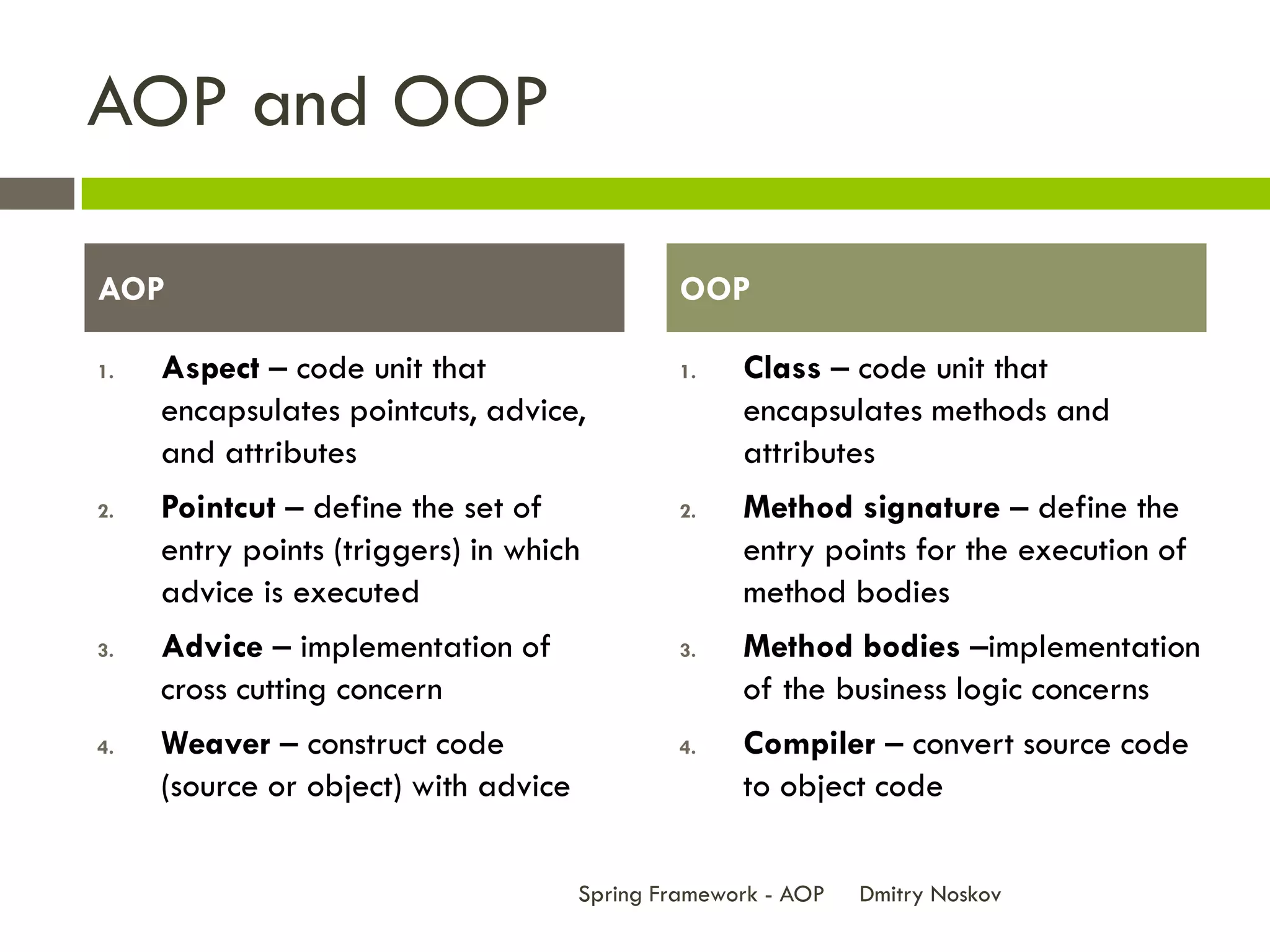 Spring Framework - AOP | PDF