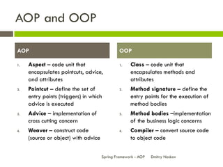 Spring Framework - AOP | PPT