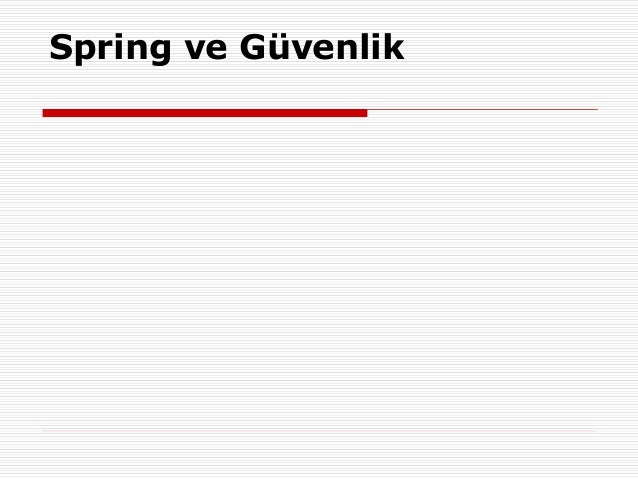 Spring application framework
