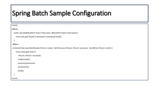 Spring Batch | PPT