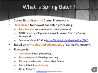 Spring Batch Introduction (and Bitbucket Project) | PPT