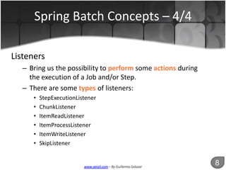 Spring Batch Introduction (and Bitbucket Project) | PDF