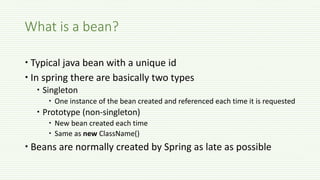 Spring beans | PPTX