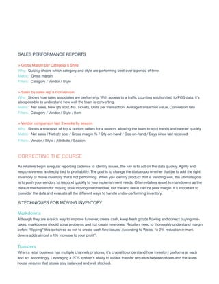 Retail Inventory Report by Springboard Retail | PDF