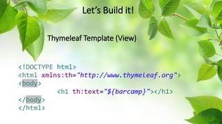Modern Java web applications with Spring Boot and Thymeleaf | PDF