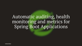 Spring Boot Actuator | PDF