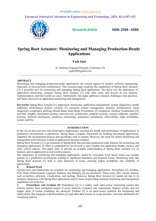 Spring boot Actuator : Monitoring and Managing Production Ready App | PDF