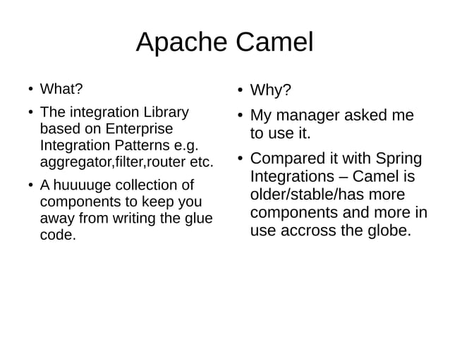 Springboot And Camel Ppt