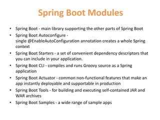 Spring boot for buidling microservices | PPT