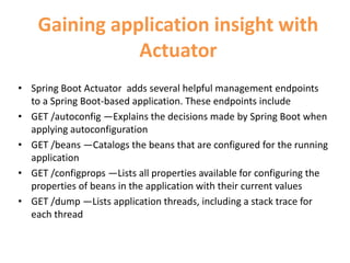 Spring boot for buidling microservices | PPT