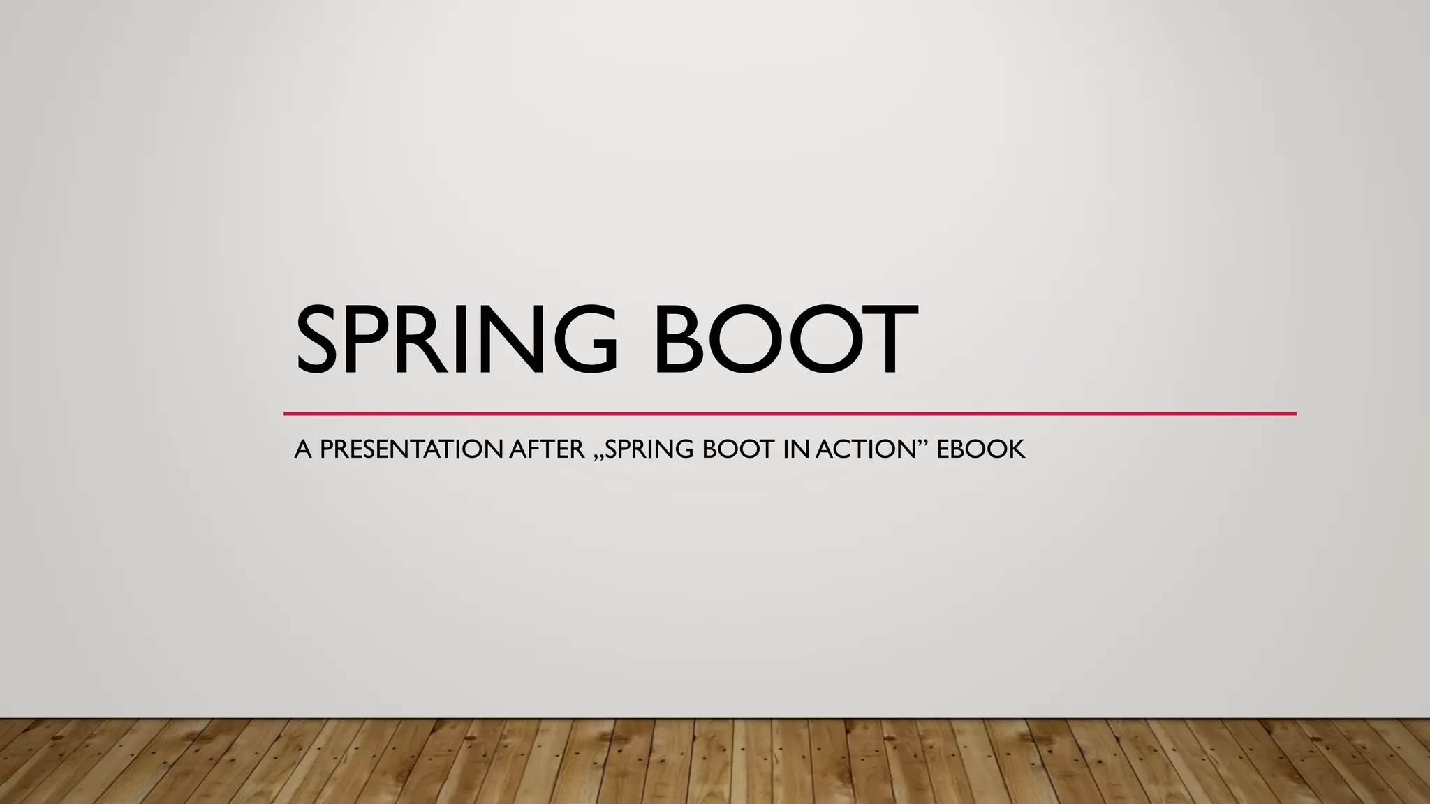 Spring Boot in Action | PPT