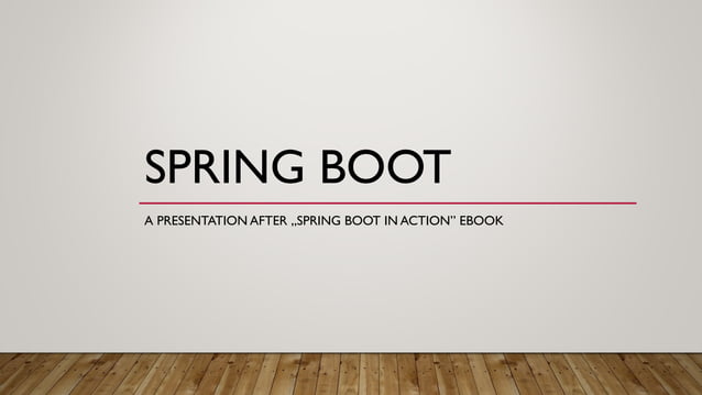 Spring Boot in Action | PPT