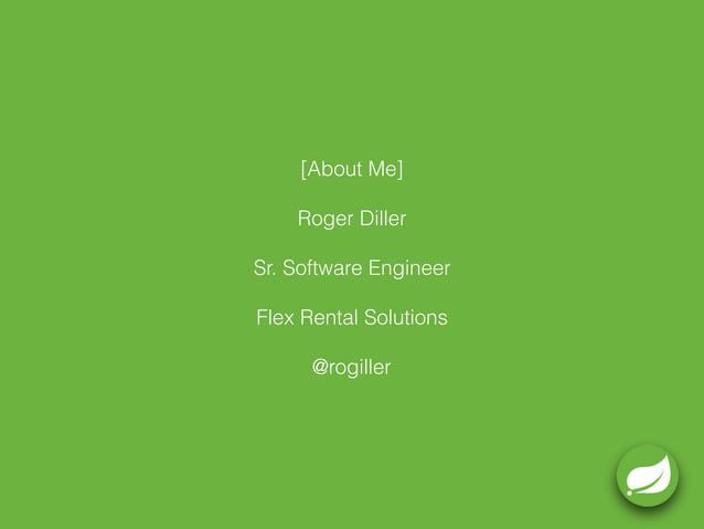 Spring Boot Lightning Talk | PPT