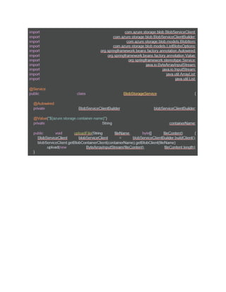 Spring Boot with Microsoft Azure Integration.pdf | Cloud Computing ...