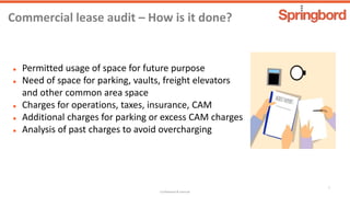 Commercial Lease Audit Services | PPTX