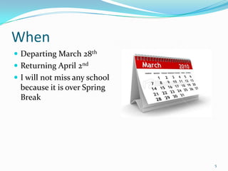 Spring Break Project | PPT