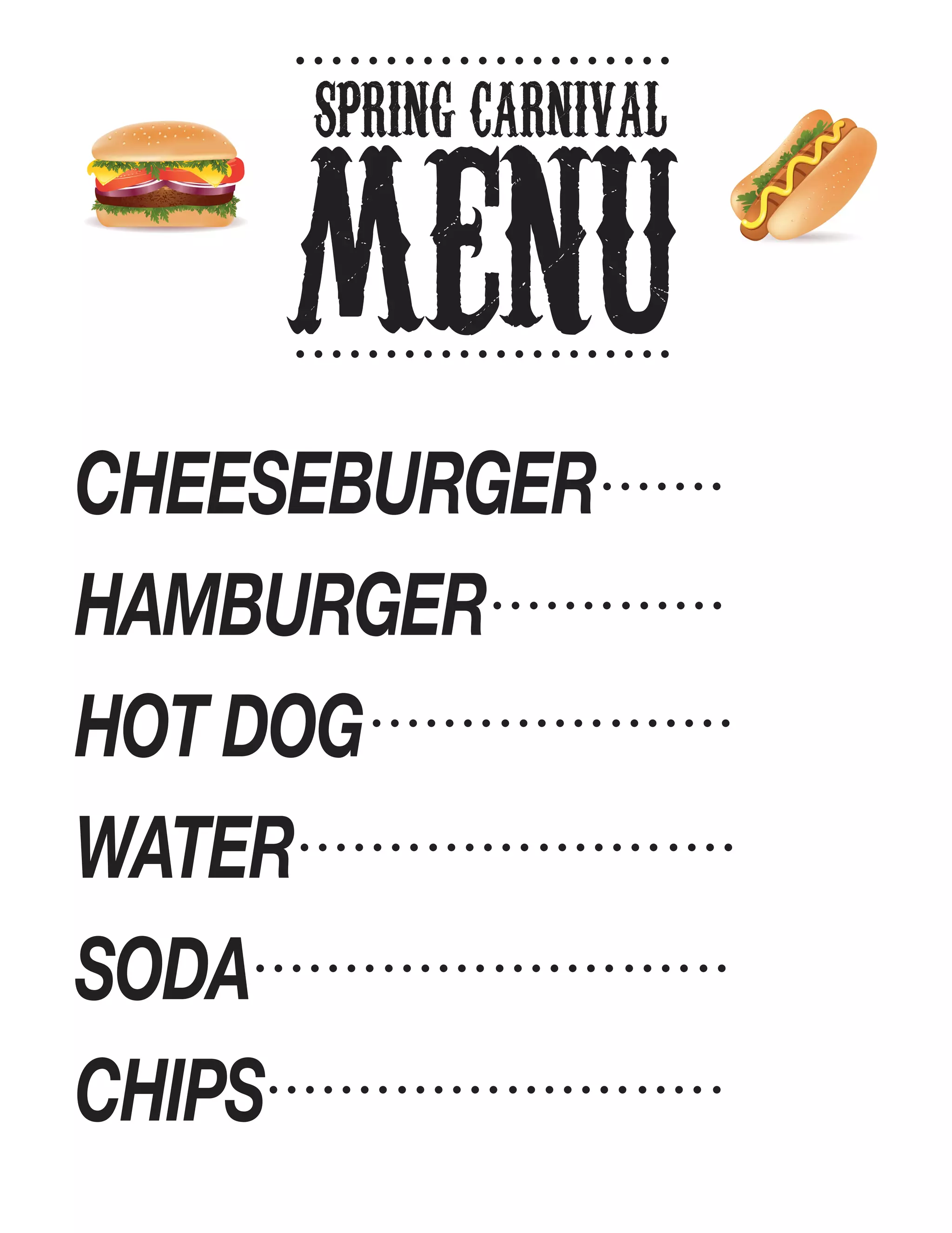 Elementary School Spring Carnival Sign Ideas & Printables - Printable ...