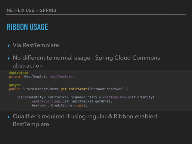 Java Microservices with Netflix OSS & Spring | PPT