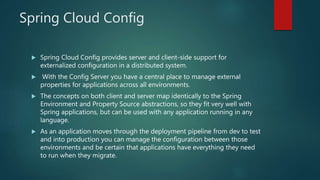 Spring cloud config | PPTX