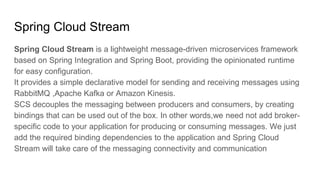 Spring cloud stream overview | PPT