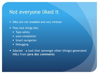 Spring @configuration - So Long Spring XMLs | PPTX | Computing | Technology & Computing