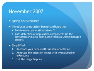 Spring @configuration - So Long Spring XMLs | PPTX | Computing | Technology & Computing