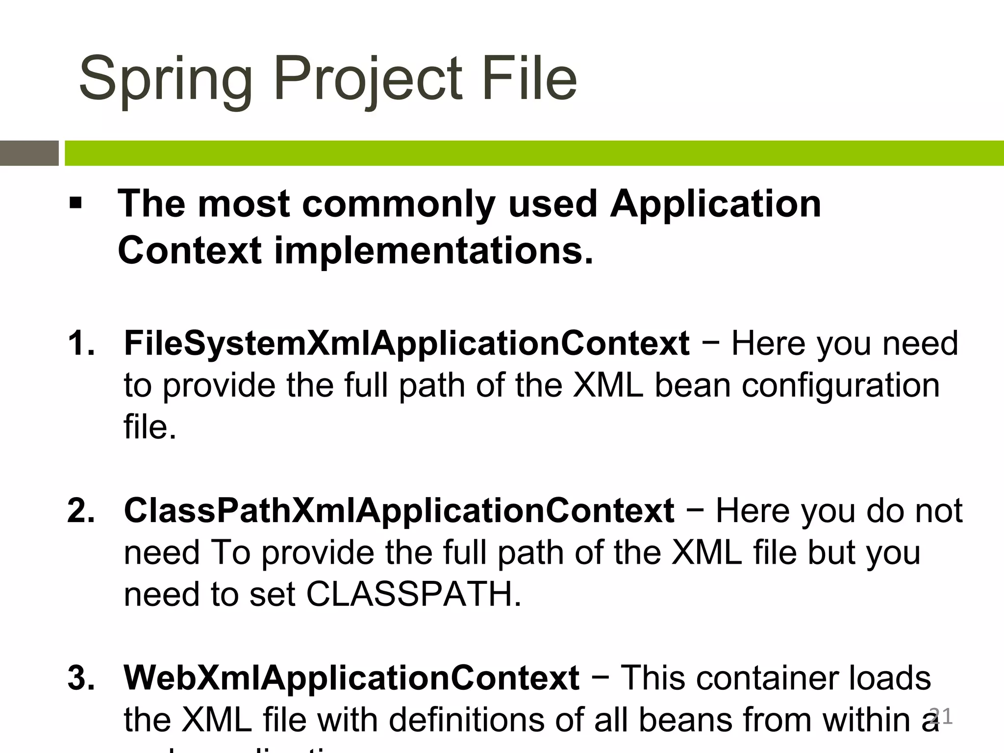 Java Spring Framework Pptx Web Development Internet