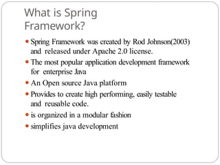 Comprehensive Guide to Spring Framework and Dependency Injection in ...