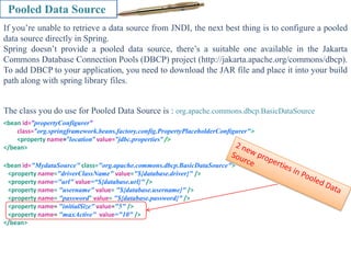 Spring database - part2 | PPT
