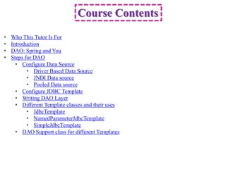 Spring database - part2 | PPT