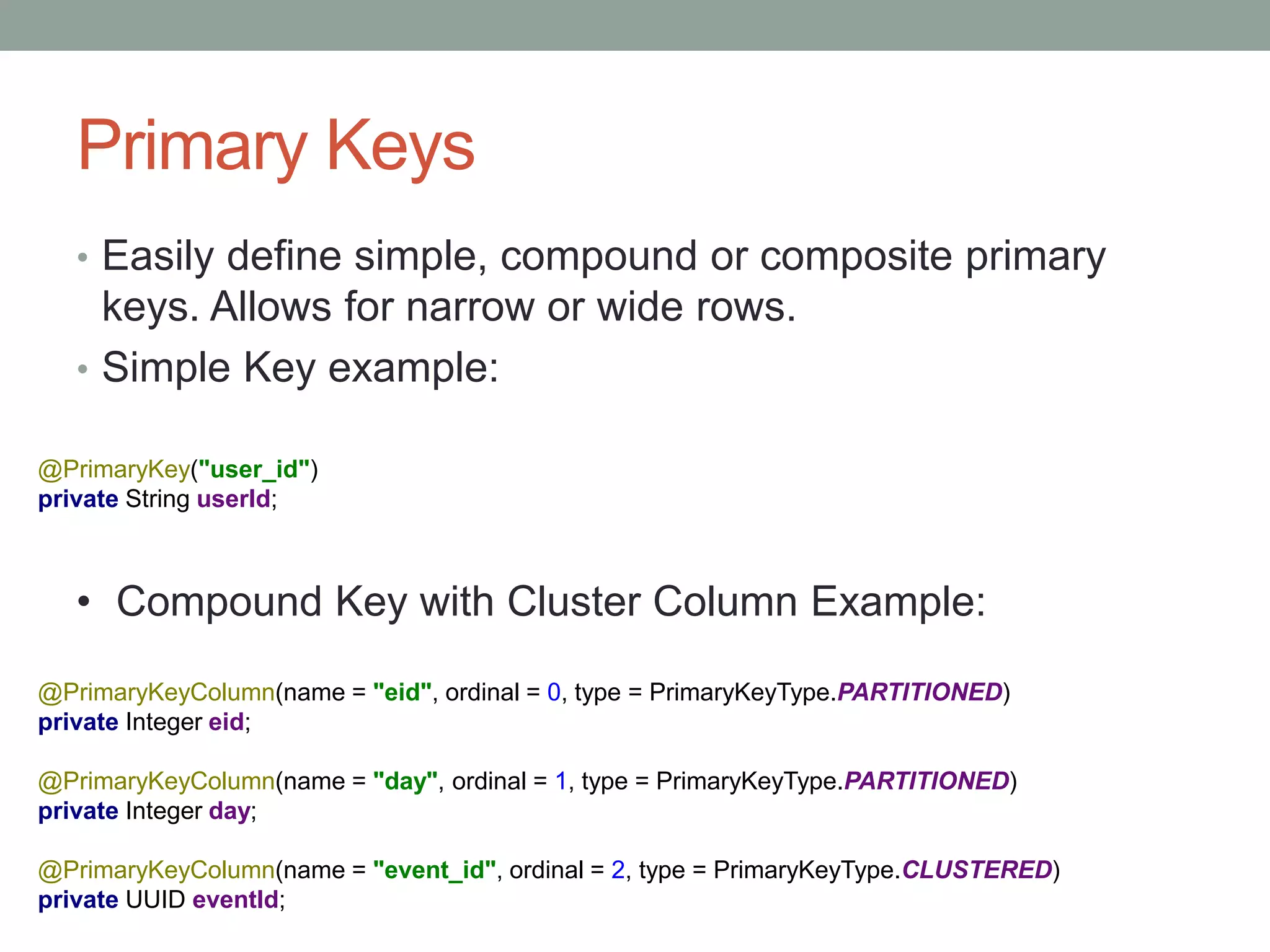 Spring Data Cassandra | PPTX
