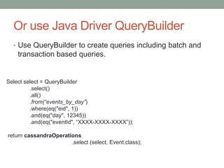 Spring Data Cassandra | PPT