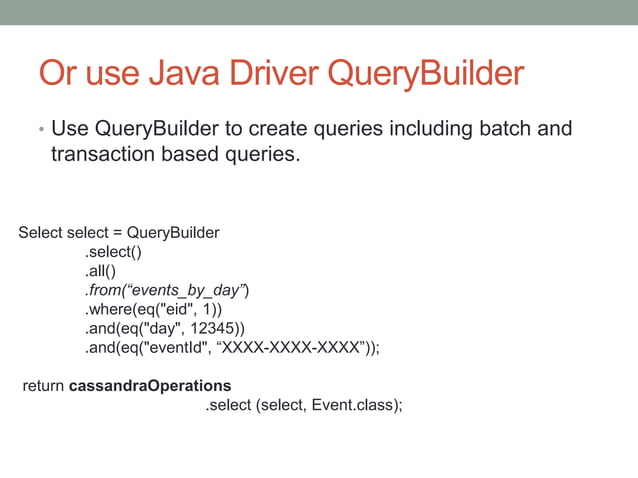Spring Data Cassandra | PPT