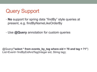 Spring Data Cassandra | PPTX